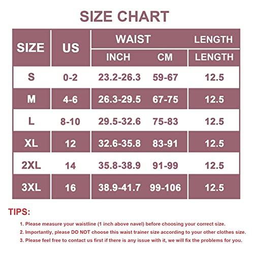 YADIFEN Corset Waist Trainer for Women Lower Belly Fat Sweat Waist Trimmer Workout Body Shaper