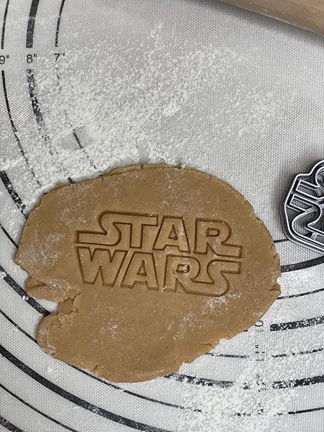 Galaxy Wars Logo Cookie Cutter & Mold (XL Size, 2”x4.1” Inch-Scale) Produced by 3D Kitchen Art