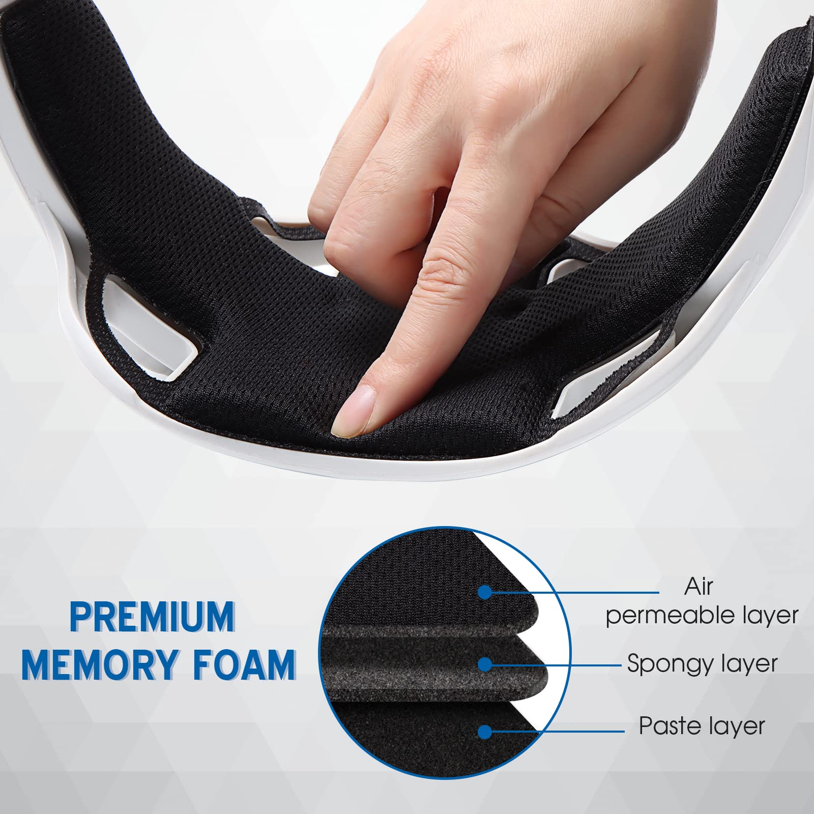 Elite Strap with Battery Holder Bracket for Oculus Quest 2 Compatibly Multiple Sizes Increase Play Time and Balanced Front Weight Reduce Head Pressure Comfortable Oculus Accessories