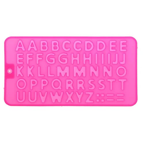 Jewelry Pendant Epoxy Resin Mould Tray English Letter Ice Cube Silicone Decorations Mold for Birthday Gift Silicone Molds for Soap Making