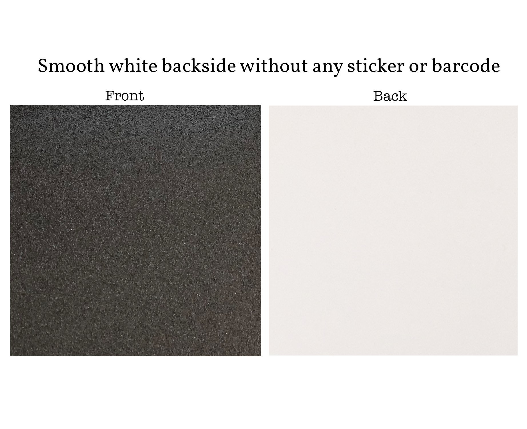 Crafasso 12" x 12" 300gms heavy & premium Glitter glitter cardstock, 15 sheets, black