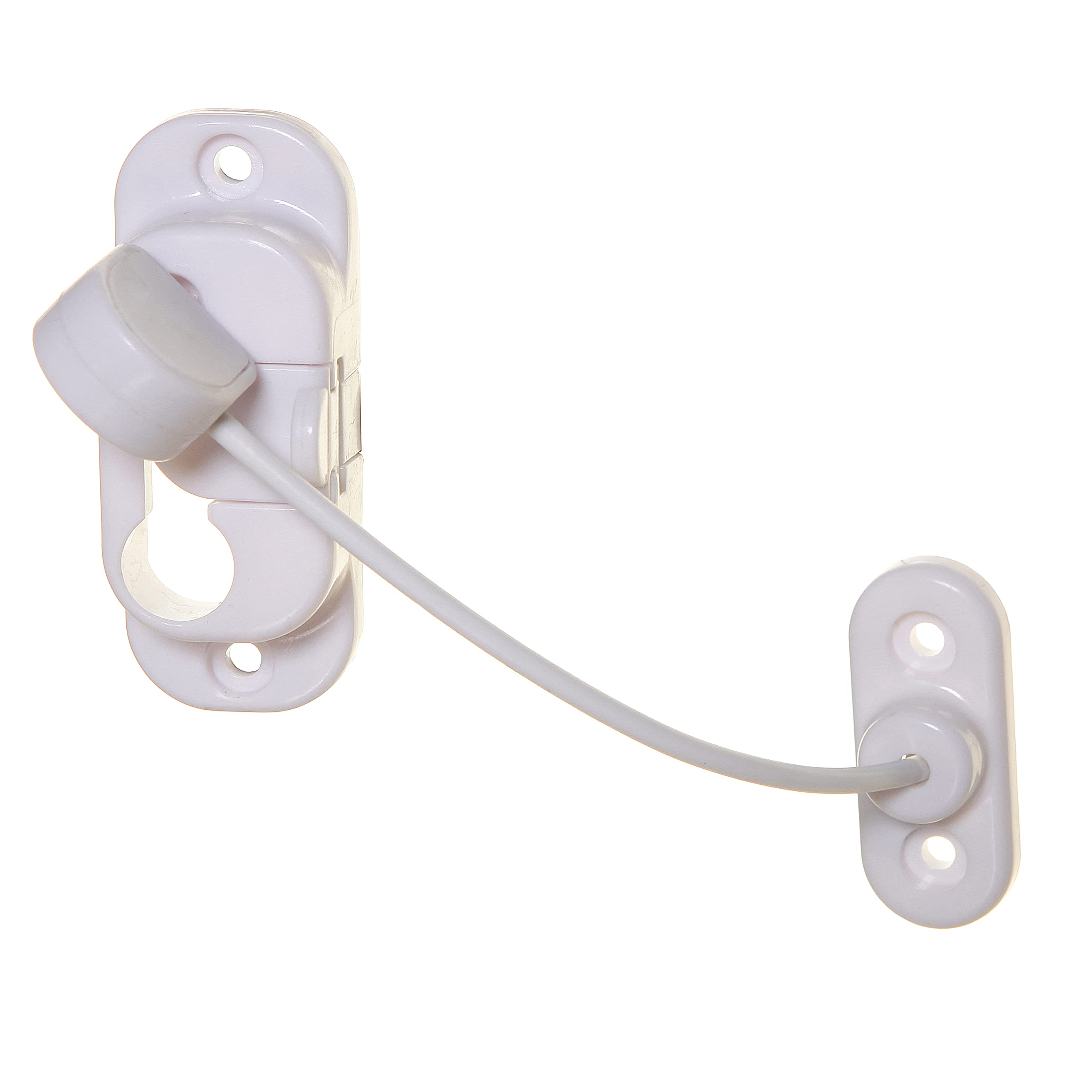 Dreambaby Breezz-Safe Keyed Sliding Window Restrictor Lock for Childproofing - Baby Safety Window Guard Stopper - White