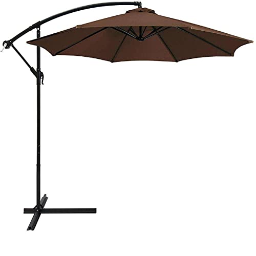 JHUS Outdoor Patio Umbrella, Brown JHUS Patio-umbrellas Outdoor furniture Solar lights outdoor Patio furniture Patio set Patio furniture sets Patio umbrellas Beach umbrella Patio umbrella