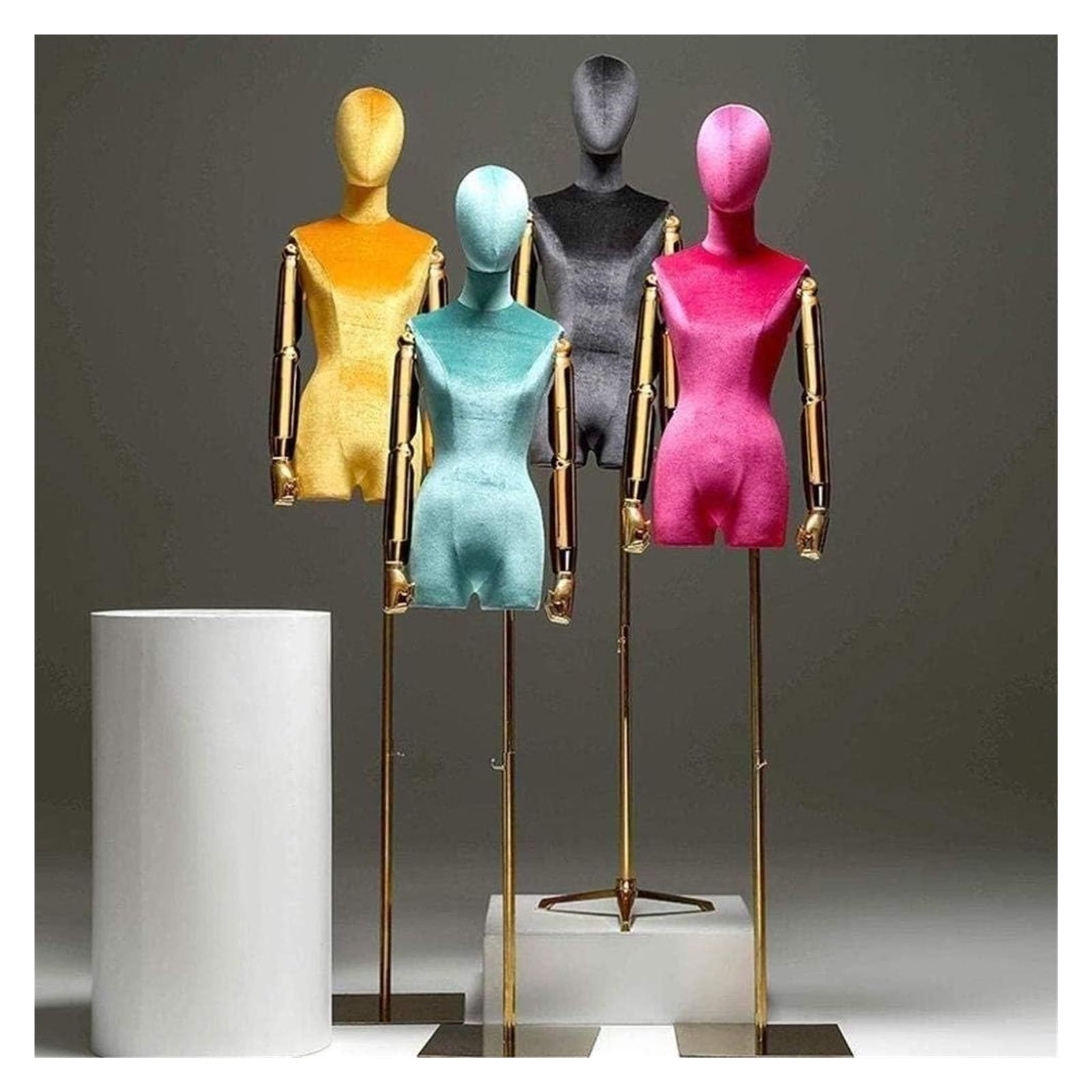 DAZulI Mannequin Tailors Dummy Mannequin, Seamstress Dressmaker Dummy Fashion Models Show Students Bust Clothing Store Props