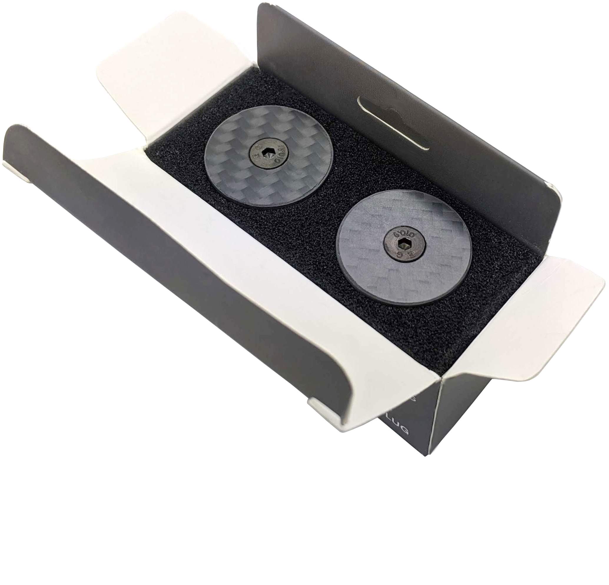 Domain Cycling Bike Bar Ends Plug Caps (Pair) – Carbon Handlebar End Plugs for Road Bikes, Mountain Bikes, BMX & More
