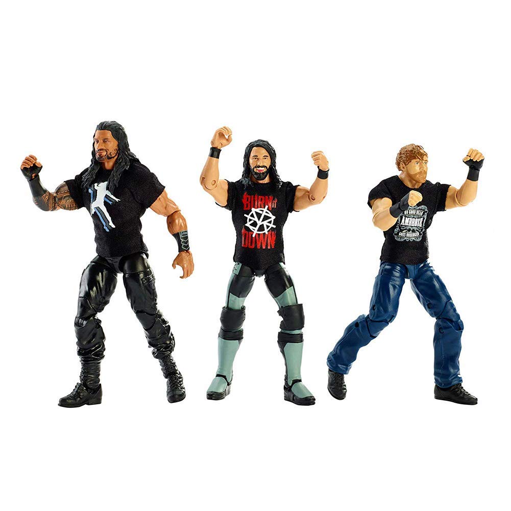 WWE Authentic Wear The Shield Reunion Epic Moment 3-Pack Figure Set Multi