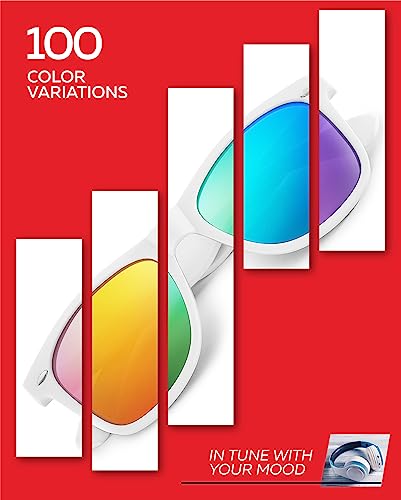 Retro Rewind Polarized Sunglasses for Men and Women - UV Protection Classic Mens Womens Sun Glasses - Cool Vintage 80s Shades