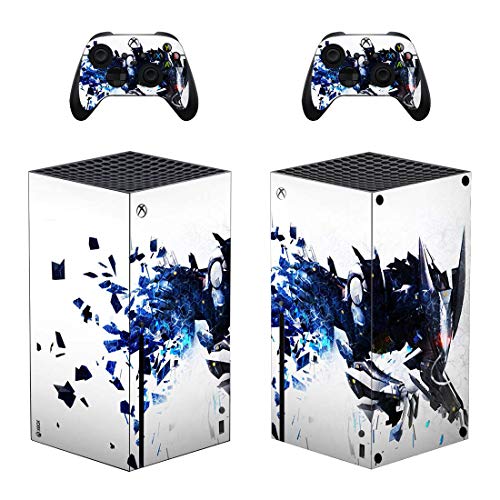 FELIPE SEIJI KUBA Protective Vinyl Skin Decal Cover for Xbox Series X Console Wrap Sticker Skins with Two Free Wireless Controller Decals multi color
