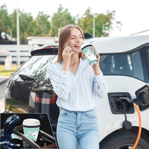 Reusable Iced Coffee Cup Sleeve Kawaii Llama Animal Neoprene Insulated Sleeves Cup Holder with Handle Tumbler Sleeve Insulator Sleeves for Cold Hot Drinks Beverages 32oz