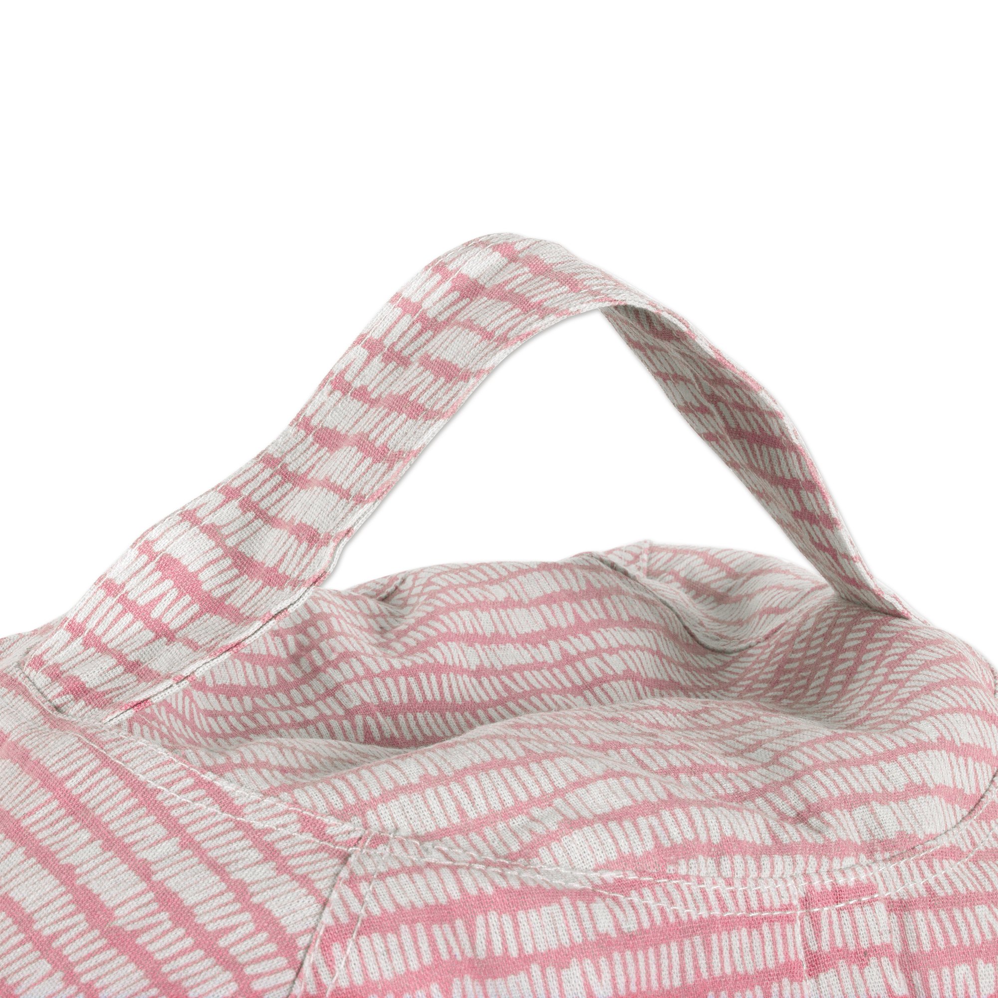 DII Keeping Score Stripes Print, Large Bean Bag Chair Cover for Kids & Stuffed Animal Storage, Pink Sorbet, One Size