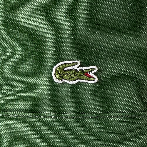 Lacoste Men's Neocroc Backpack with Zipped Logo Straps, Green, One Size