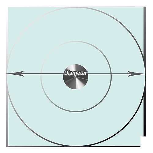 Dxcaicc Dining Table Glass Turntable,Glass Lazy Susan Turntable Dining Table,Round Tempered Glass with Silent Bearing centerpieces,Steady Swivel Dining Table Glass Serving Tray,80cm