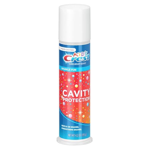 Crest Kids pump Size Crest Kids Sparkle Fun Cavity Protection Toothpaste, 4.6 Ounce (Pack of 6)