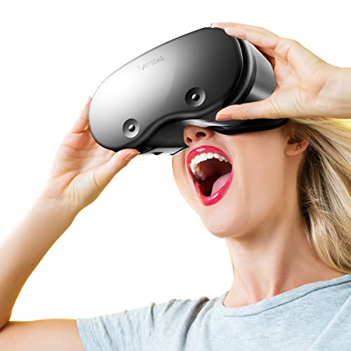 VR Headset Virtual Reality Glasses Compatible with iPhone/Android New Goggles for 3D VR Movies Universal VR Gear Compatible 5-7 Inch Soft Comfortable Adjustable Distance Eye Protection