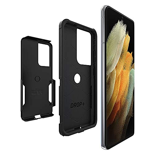 OtterBox Galaxy S21 Ultra 5G (ONLY - DOES NOT FIT Non-Plus or Plus Sizes) Commuter Series Case - DOES NOT FIT Non-Plus or Plus Sizes) - BLACK, Slim & Tough, Pocket-Friendly, with Port Protection