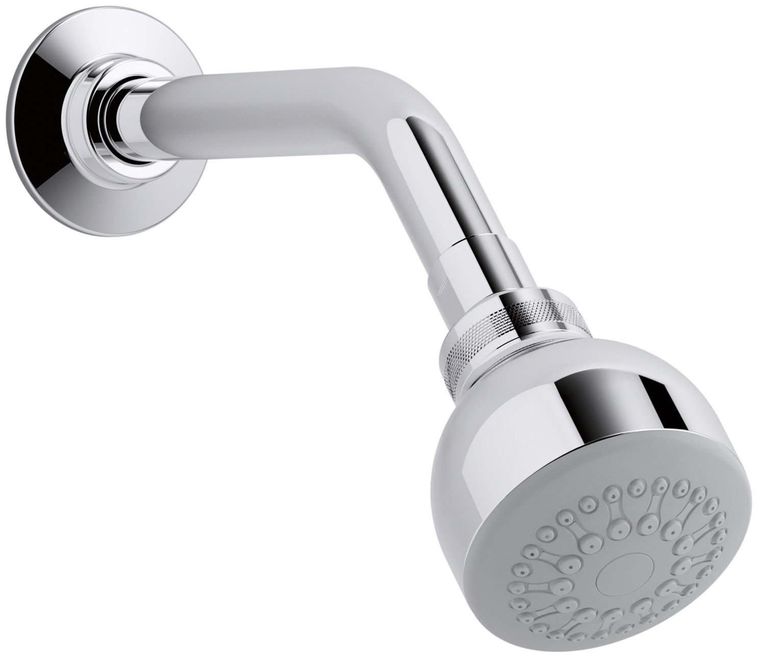 KOHLER K-11637-G-CP Coralais 1.75 GPM Single-Function Wall-Mount Showerhead, Polished Chrome
