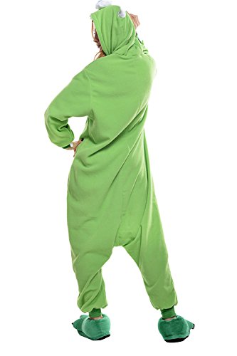 VU ROUL Unisex-adult Costumes Mike Onesie Pajamas Size Medium Green