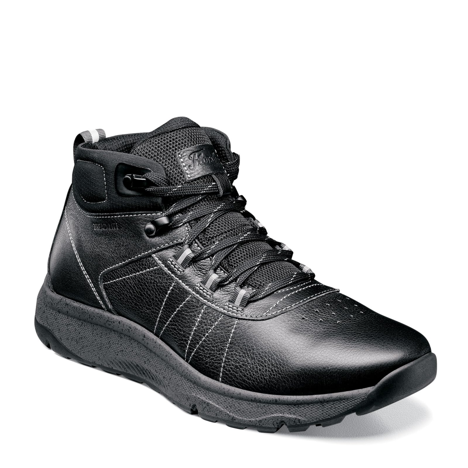 Florsheim Tread Lite Plain Toe Hiker Boot Black Milled/Mesh 9 W (3E)