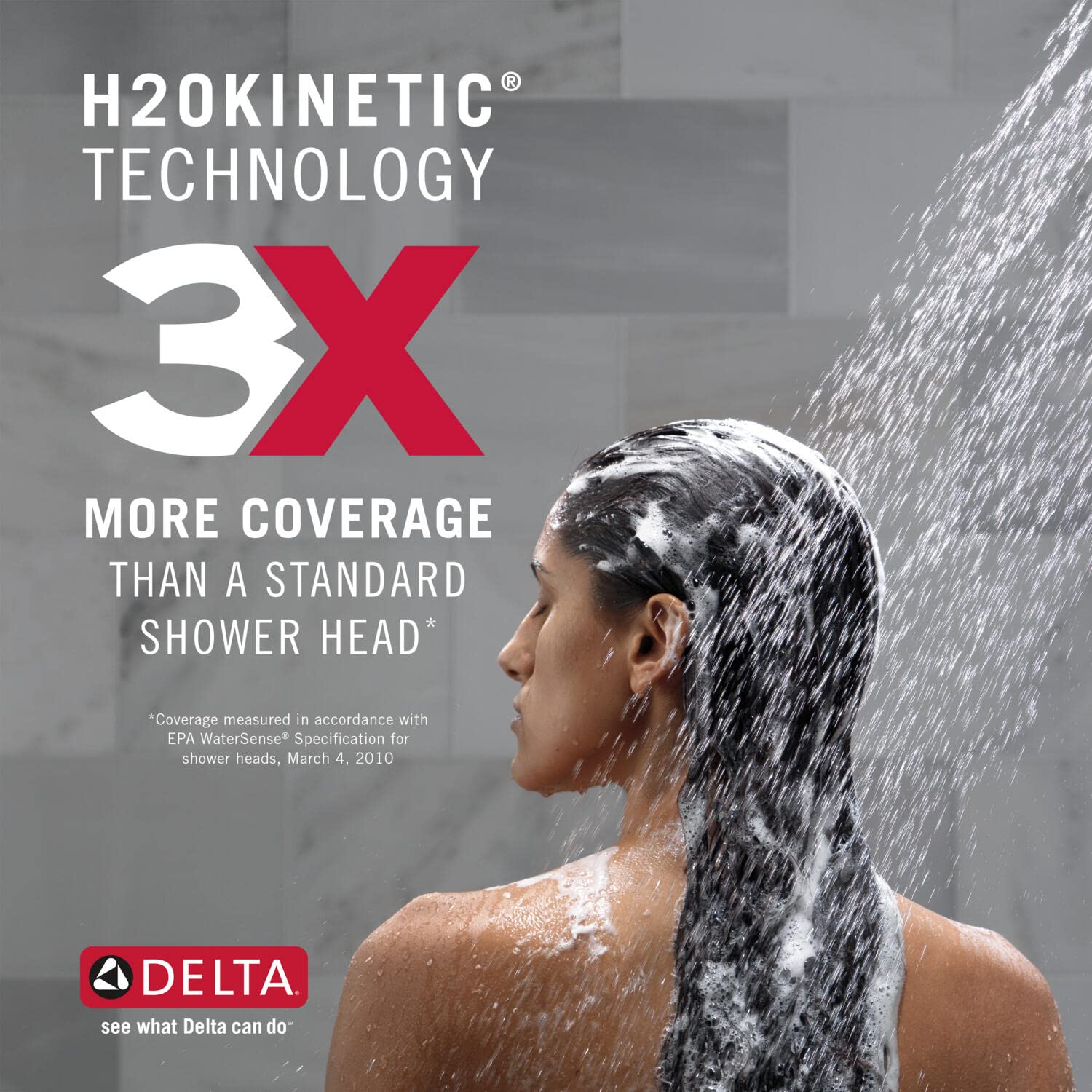 Delta Faucet 4-Spray In2ition Dual Shower Head with Handheld Spray, Brushed Nickel Shower Head with Hose, Showerheads & Handheld Showers, Handheld Shower Heads, Stainless 58499-SS