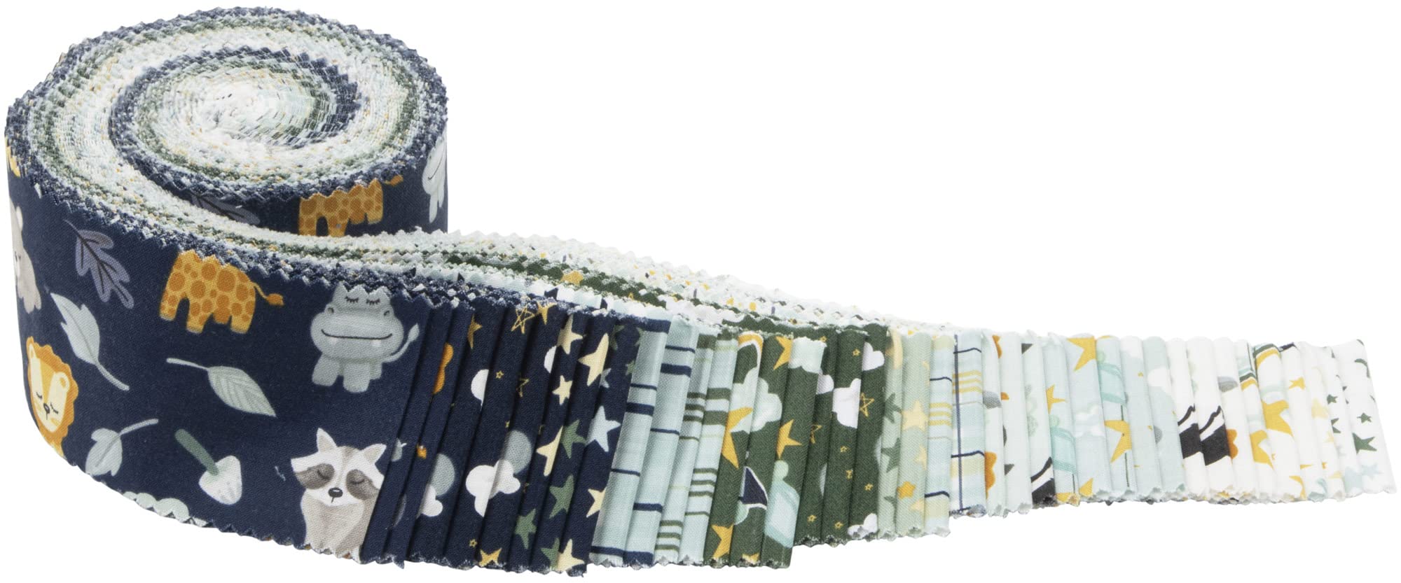 Echo Park Paper Co. It's A Boy Rolie Polie 40 2.5-inch Strips Jelly Roll Riley Blake RP-13250-40
