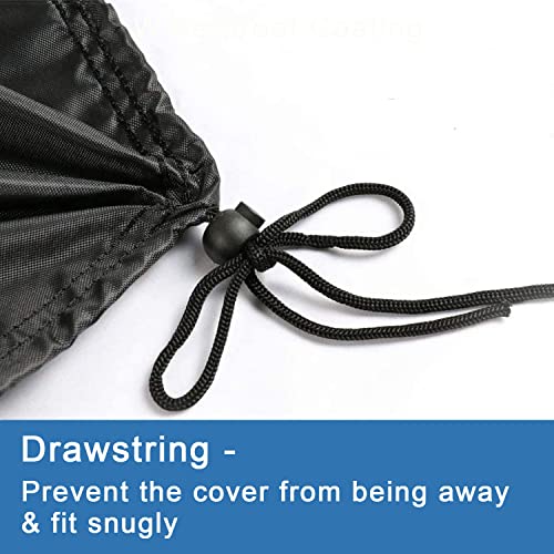 Rilime Treadmill Cover, Waterproof Outdoor Treadmill Covers with Drawstring, Upgrade Dust Proof Heavy Duty Non-Folding Running Machine Cover for Indoor Outdoor
