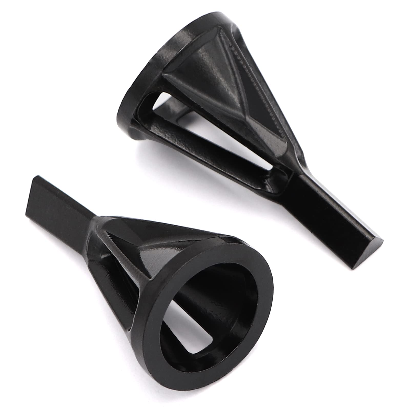 Taigoehua 2 Pack Deburring External Chamfering Tool Triangle Shank High Speed Stainless Steel Burr Removal Bit (Black)