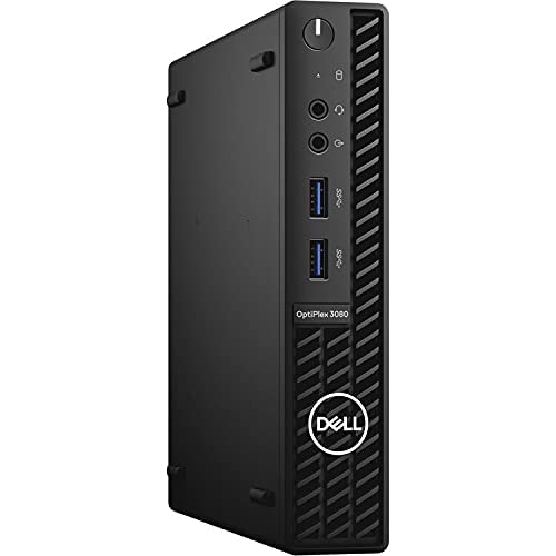 Dell OptiPlex 3080 Micro Desktop Computer - 10TH Gen Intel Core i5-10600 Upto 4.8GHz - 16GB RAM, 1TB M.2 NVME SSD, AC Wi-Fi, Bluetooth, DisplayPort, HDMI - Windows 10 Pro (Renewed)