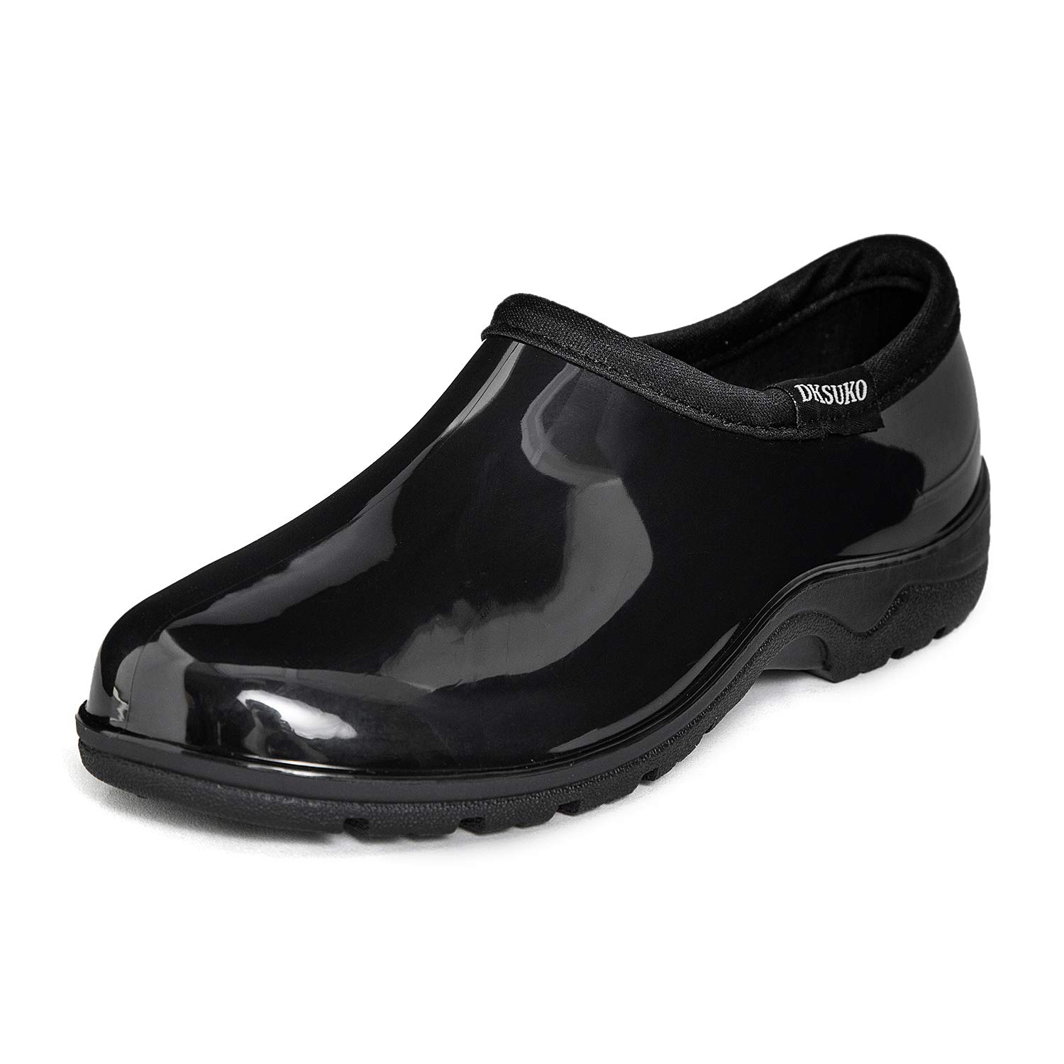 DKSUKO Women's waterproof rain shoes for garden,lightweight slip on low ankle boots with comfort insole