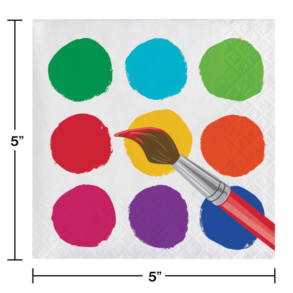 Creative Converting Art Birthday Party Supplies Kit, Serves 8