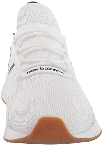 New Balance Men's Fresh Foam Roav V1 Running Shoe, White/Eclipse, 12