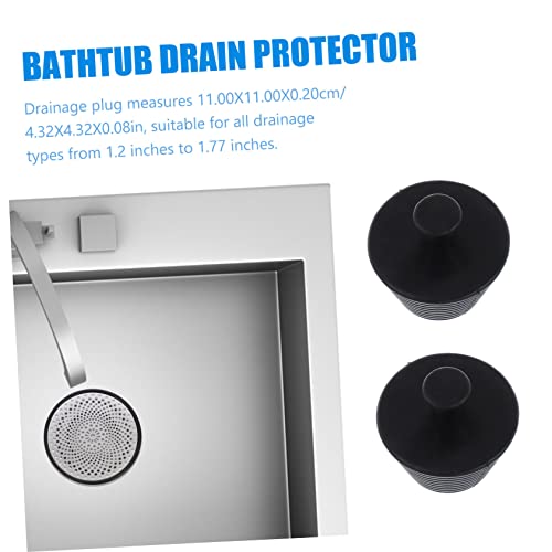 FPVAWKBL Stainless Steel Floor Drain Cover Hair Sink Kitchen Sink Strainer Shower Drain Cover Sink Drain Cover Bathtub Drain Protector Stainless Hair Catcher Bathroom Drain Covers Filter, Silverx5pcs