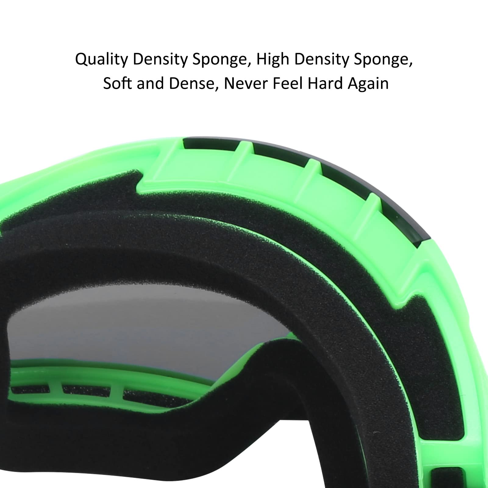 Dilwe Goggles, Off Road Riding Face Guard Glasses Dust Motorcycle Goggles Ski Goggles(Green)