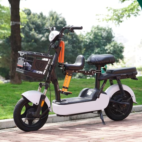 OUSEXI Front Child Bike Seat,Foldable Front Mounted Kids with Backrest and Footrest, Child Bicycle Seat Design for Bicycles Pedal Scooter