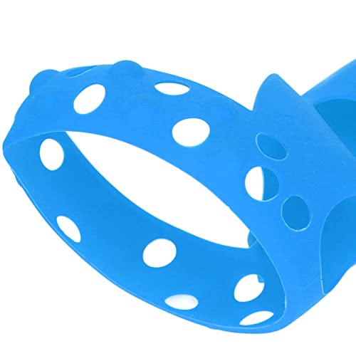 Crisist VR Joystick, VR Controller Handle Silicone Antislip Adjustable Washable Comfortable with Strap for Quest 2(Blue)