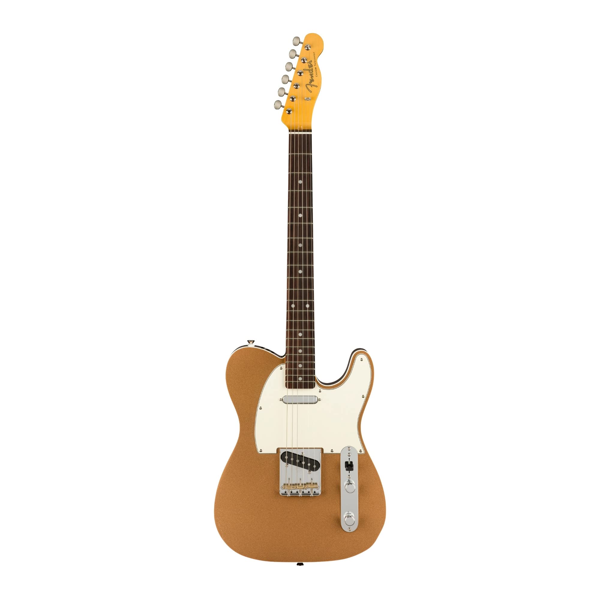 Fender JV Modified 60s Custom Telecaster Electric Guitar, Firemist Gold, Rosewood Fingerboard