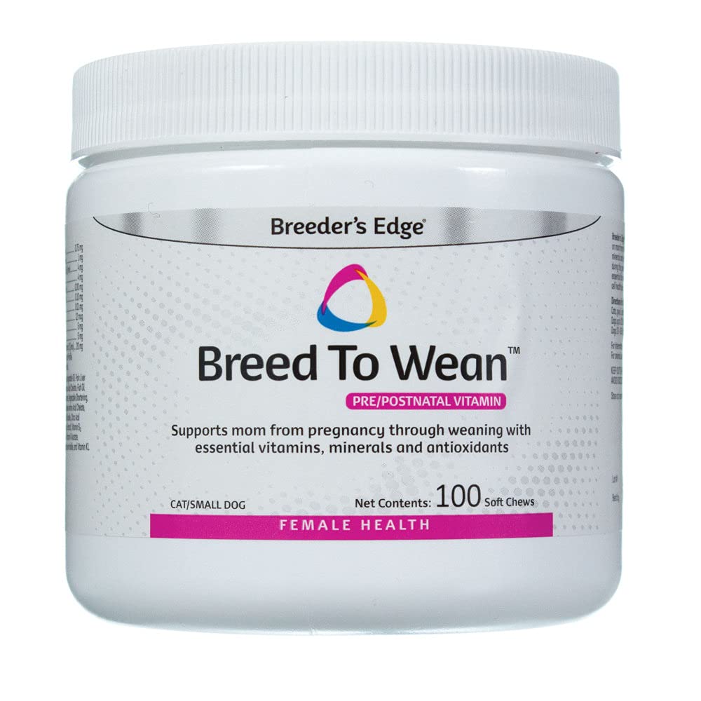 Revival Animal Health Breeder's Edge Breed to Wean Pre/Postnatal Vitamin for Cats/Small Dogs- 100 ct
