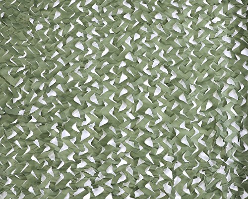 Senmortar Camo Netting, Camouflage Net Green 5 X 26 FT Military Nets Lightweight Durable Without Grid for Sunshade Decoration Hunting Blind Shooting