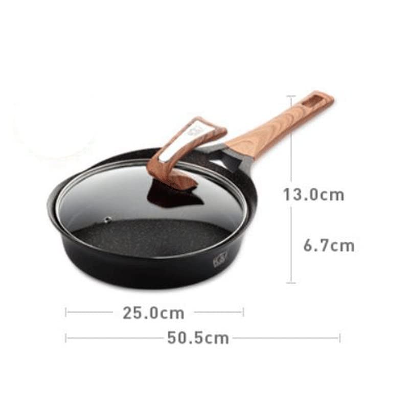 DHTDVD Medical Stone Saucepan Non-Stick Skillet Frying Pan Cookware Universal Household Kitchen Supplies