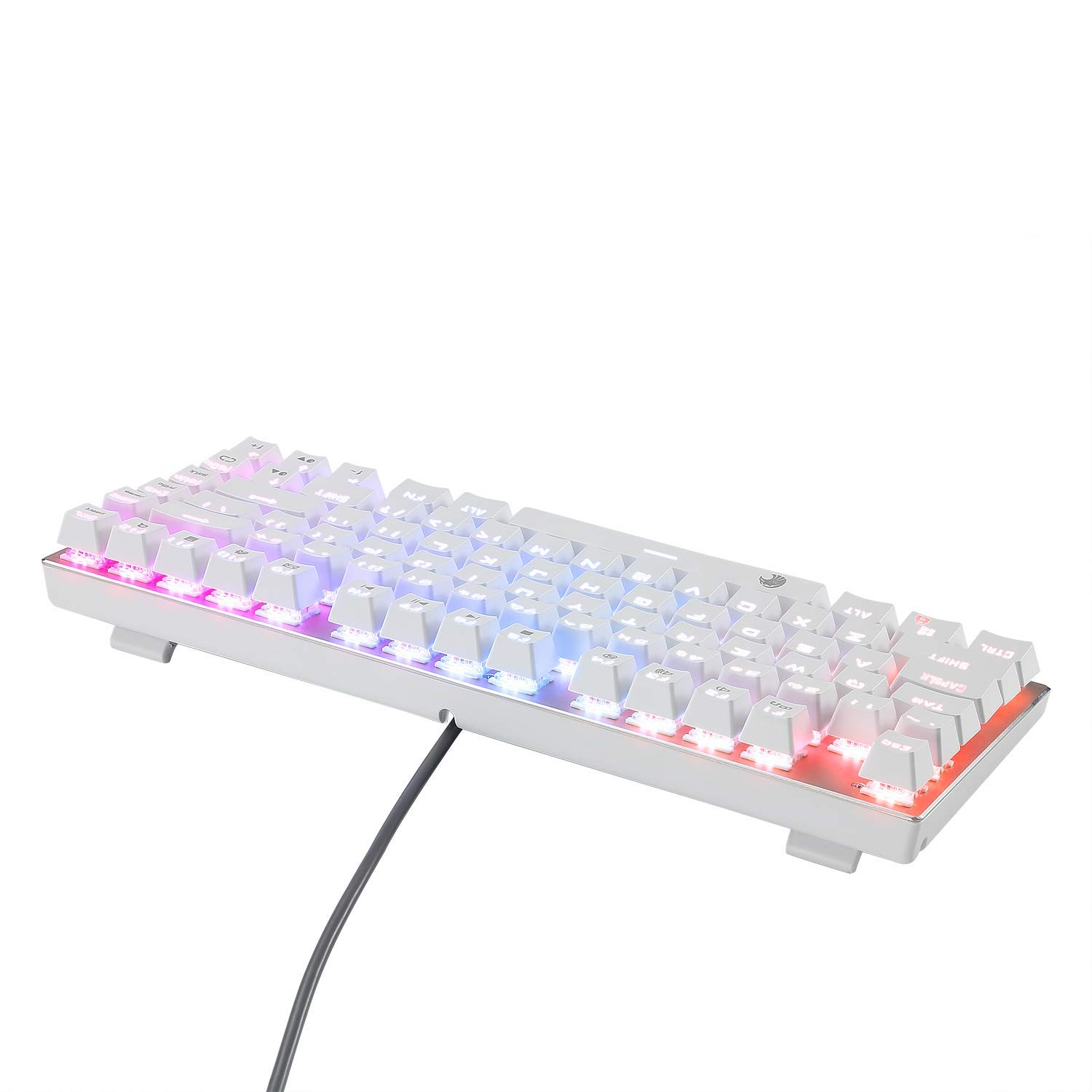 E-YOOSO Z-88 Mechanical Keyboard 81 Keys RGB Backlit with Detachable Type-C Cable, Brown Switch