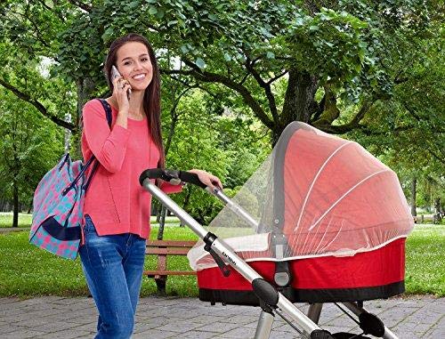 Diagtree 2 Pack Baby Mosquito Net for Strollers, Pack'n'Plays, Car Seat & Bassinets, Playpens & Cribs (2 Pack) (L)