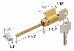 CRL 1-1/4" Cylinder Lock With Cam adaptor for Weiser, Kwikset and Weslock - E2115