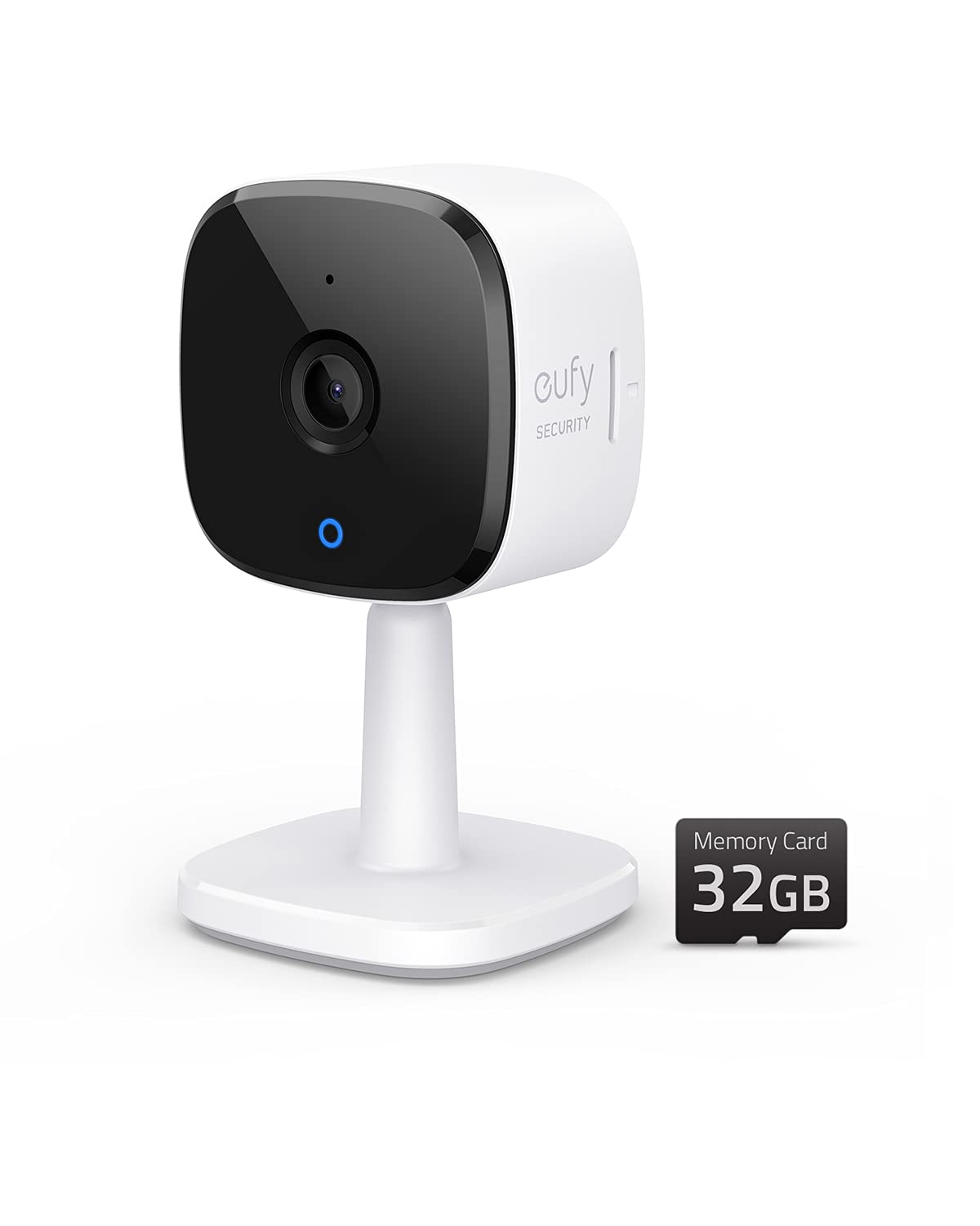 eufy Security Solo IndoorCam C24, 2K Security Indoor Camera, Plug-in Camera with 32GB microSD Card, Wi-Fi, Human and Pet AI, Voice Assistant Compatibility, Night Vision, Homebase not Compatible