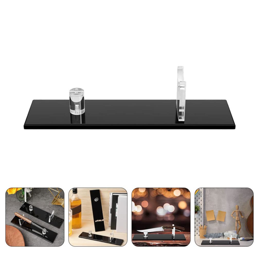 FOMIYES Acrylic Cutter Display Rack Single Knife Holder Transparent Cutter Storage Rack Cutter Displaying Stand for Home Shop Decor Acrylic Stands for Knife Display