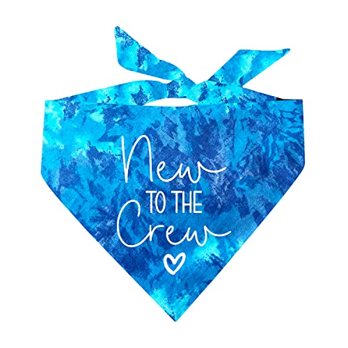 New to The Crew Scrunch Tie Dye Triangle Dog Bandana (Assorted Colors)