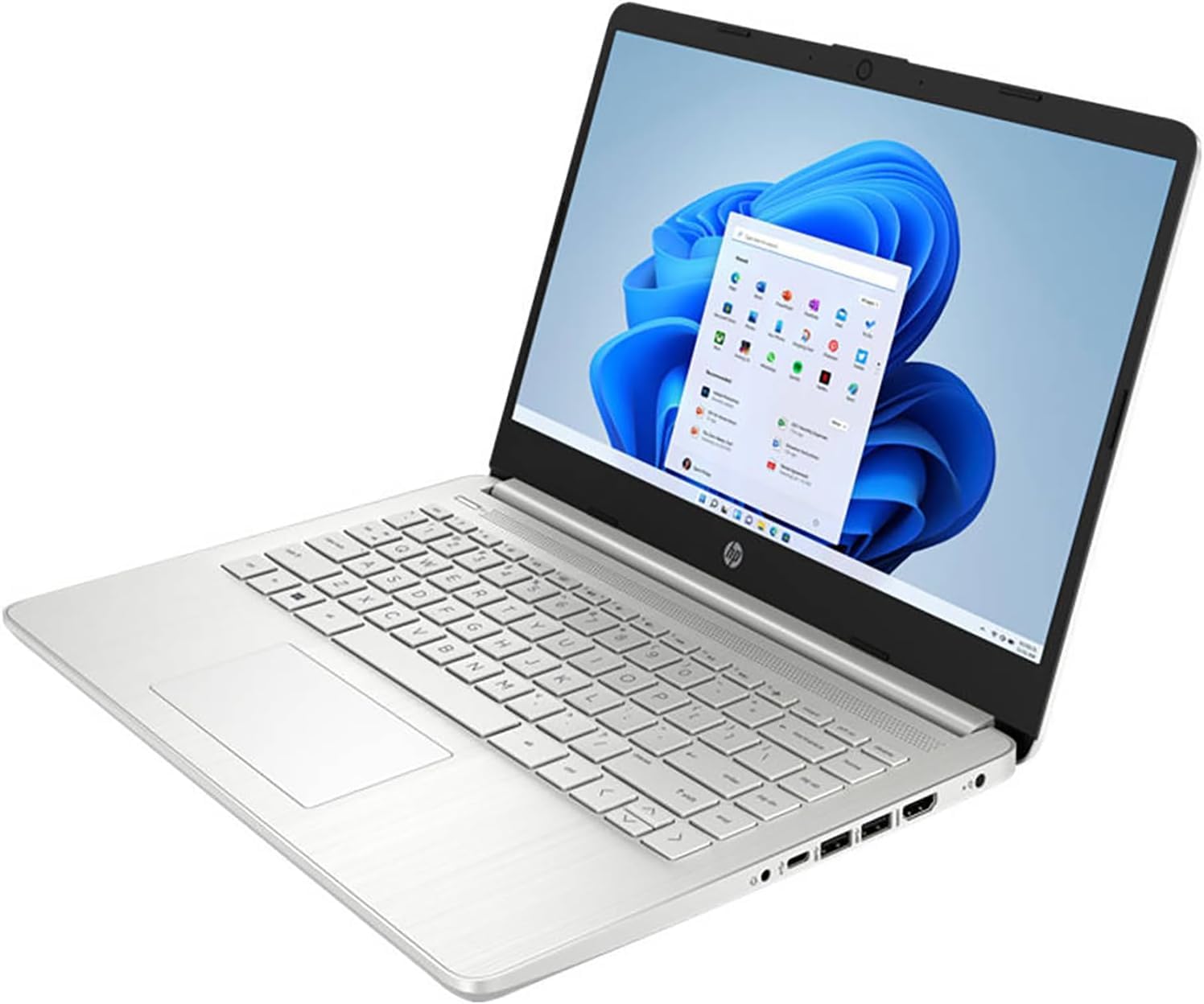 HP 14" Business Laptop Computer, Intel Quad-Core i5-1135G7 up to 4.2GHz (Beat i7-1065G7), 32GB DDR4 RAM, 2TB PCIe SSD, 802.11AC WiFi, Bluetooth, Natural Silver, Windows 11 Pro, BROAG Cable
