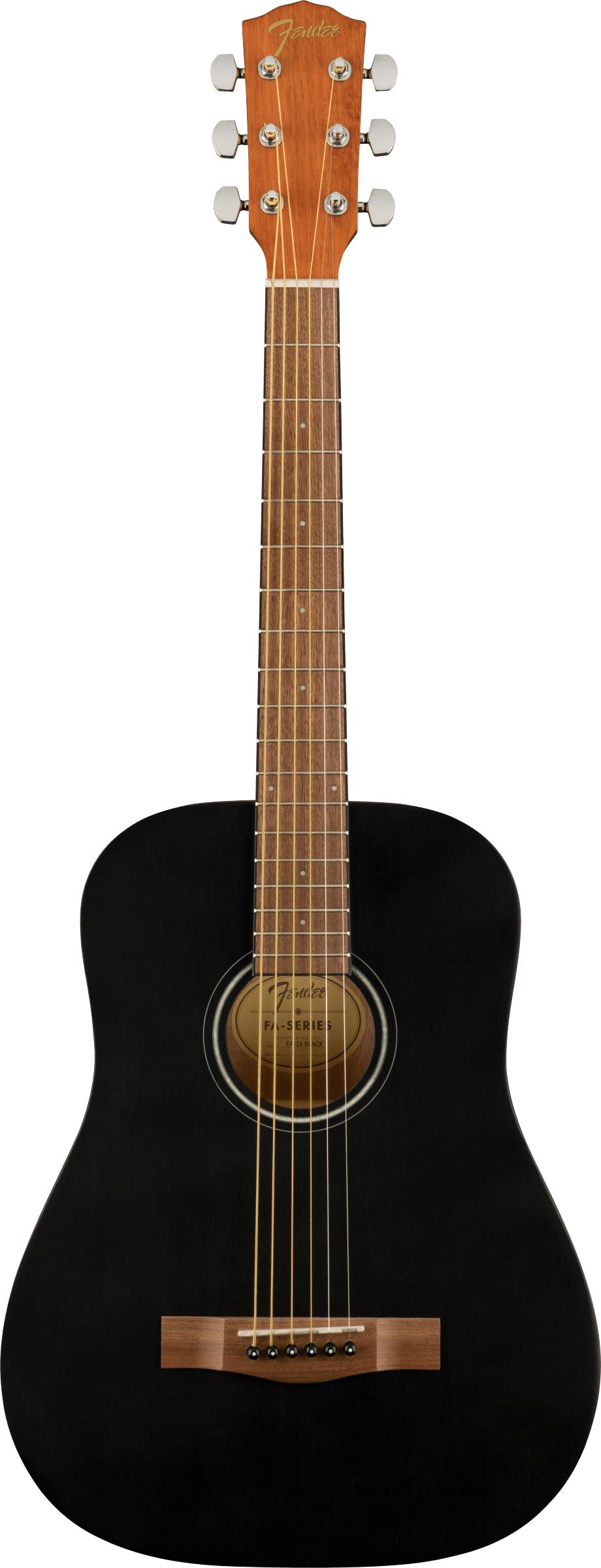 Fender FA-15 3/4-Scale Kids Steel String Acoustic Guitar - Natural Bundle with Gig Bag, Tuner, Strap, Picks, Fender Play Online Lessons, and Austin Bazaar Instructional DVD
