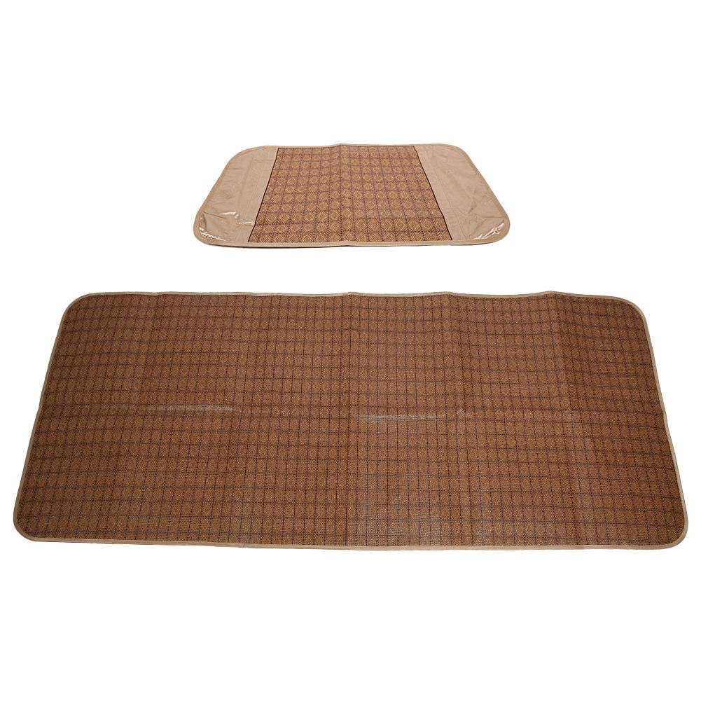Summer Mattress, Foldable Rattan Summer Sleeping Mat Cool Pad Cooling Bed Cushion for Home Schools Dormitory, 195x80cm/76.8x31.5in