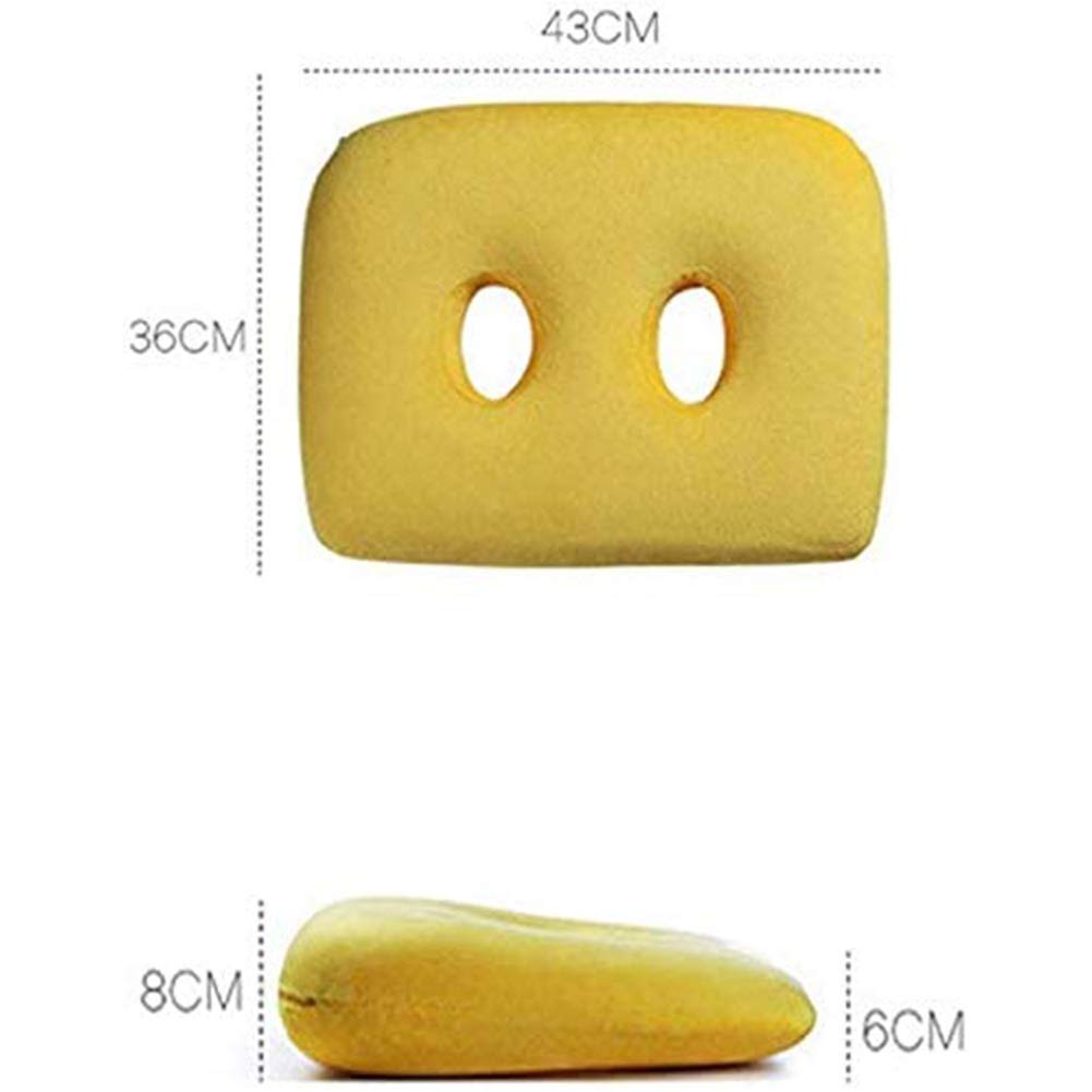 ESGT Ischial Tuberosity Seat Cushion with Two Holes for Sitting Bones- Memory Foam Sit Bone Relief Cushion for Butt, Lower Back, Hips