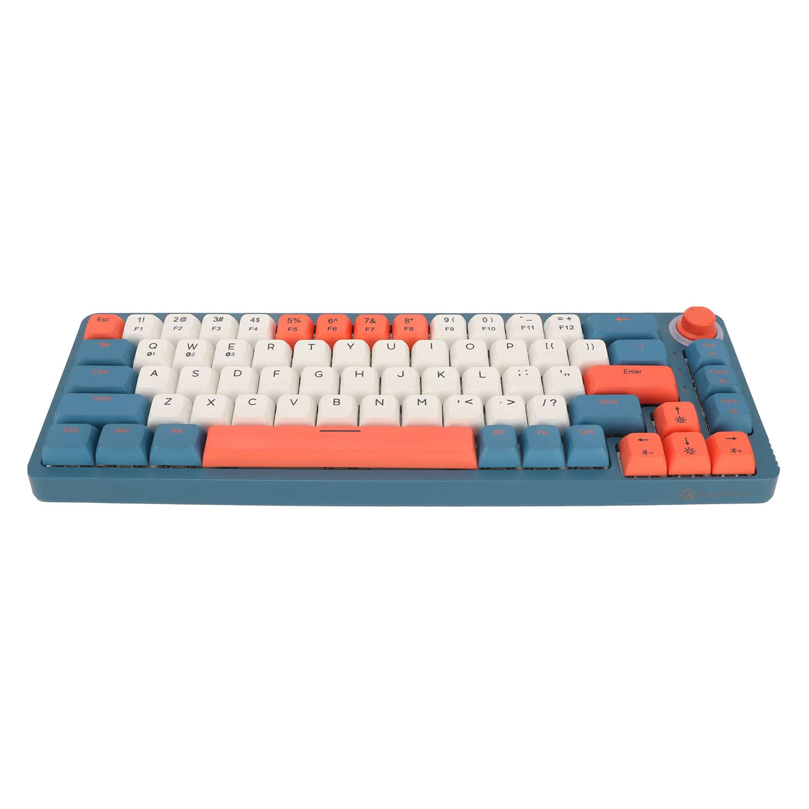 FOFY Gaming Keyboard, 67 Keys Mechanical Keyboard LK67 USB C Wired PBT XDA Keycaps Comfortable Touch for Gaming for Daily Use (Yellow Switch)