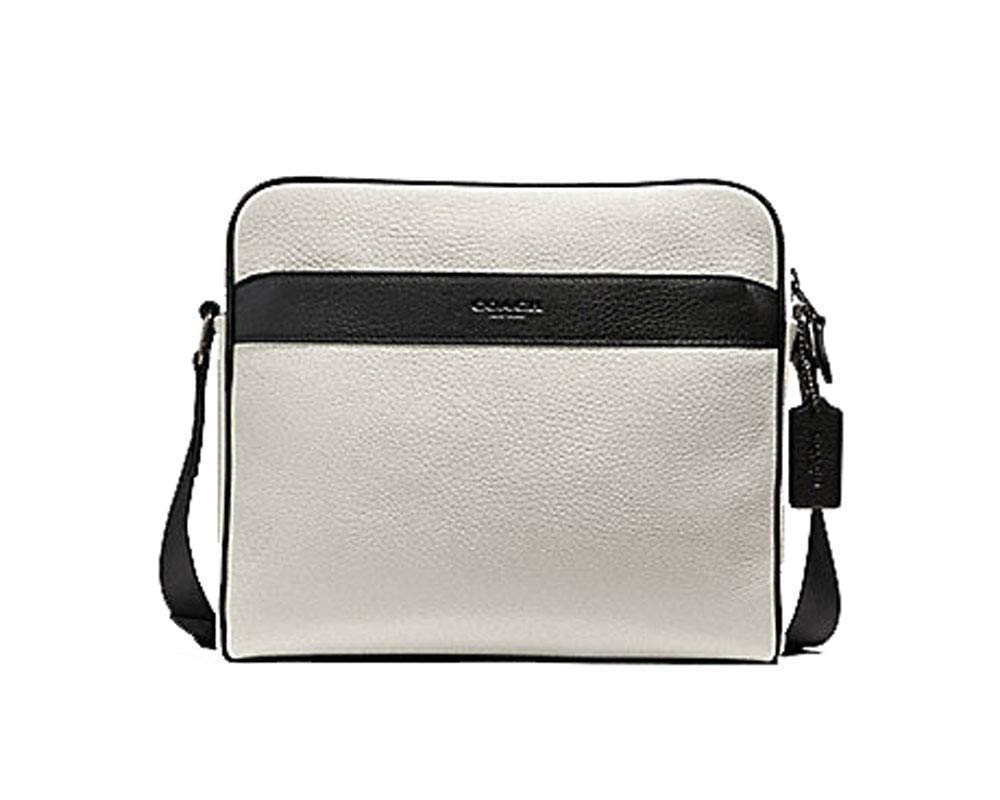 Coach Mens Charles Leather Camera Messenger Bag - #F26077